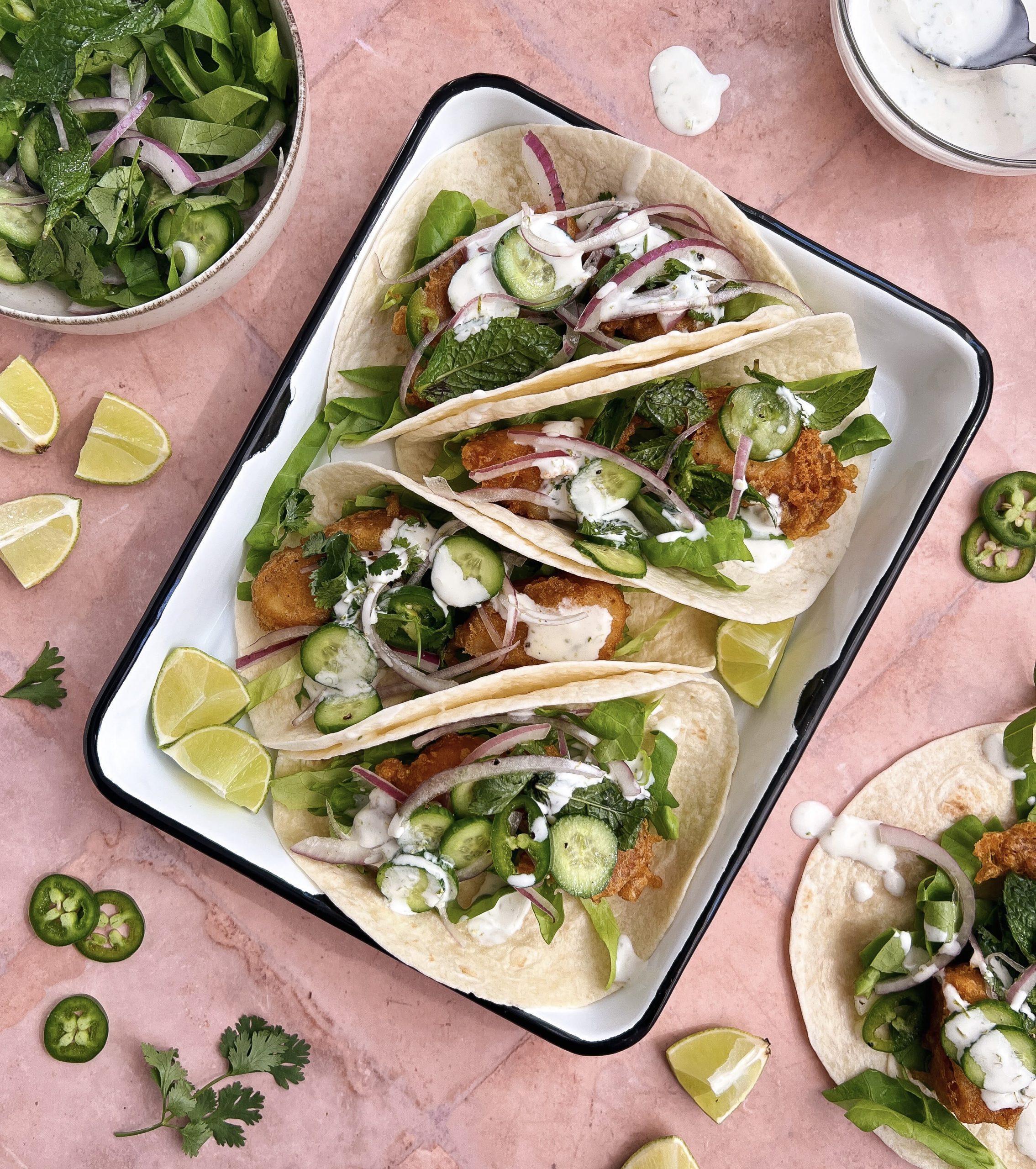 Fresh Prep Blog - Tacos de morue aux épices indiennes